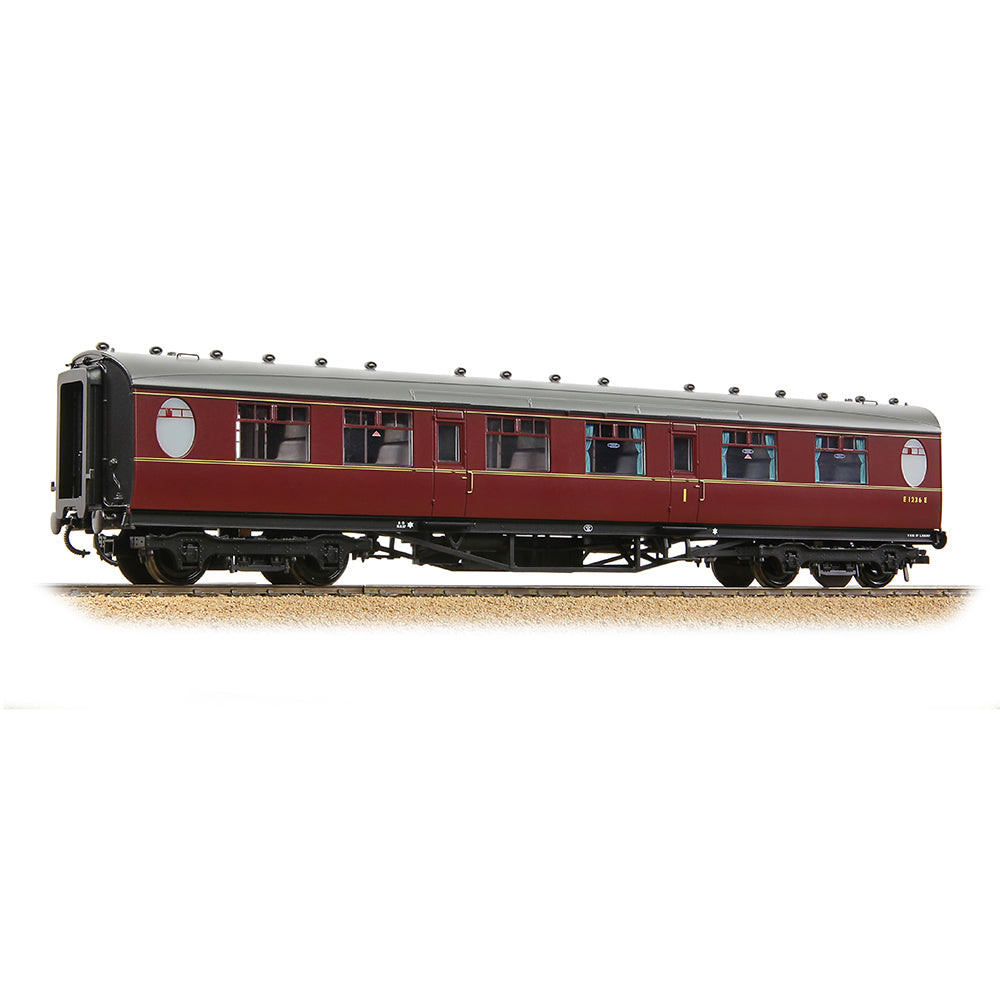 Bachmann 34-412 LNER Thompson Composite Corridor BR Maroon OO Gauge ...