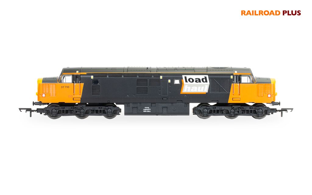 Hornby R30188 Railroad Plus Loadhaul, Class 37, Co-Co, 37710 - Era 8 O ...
