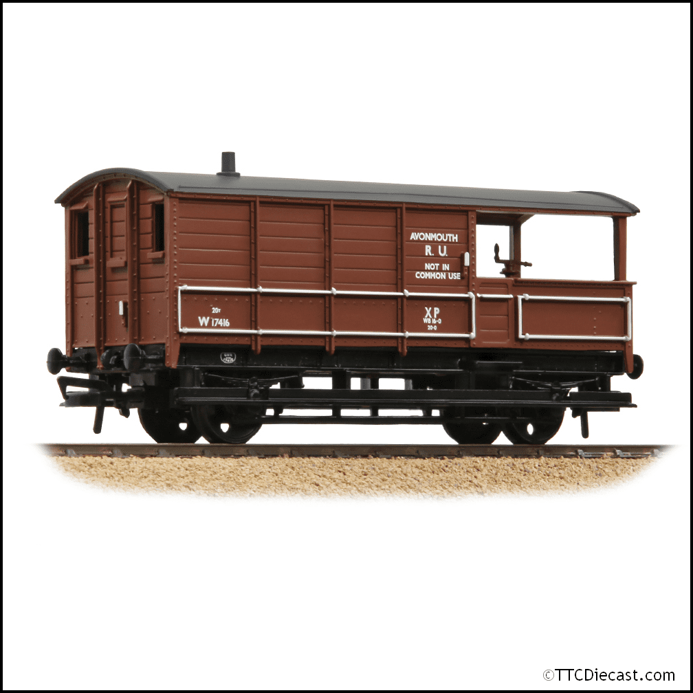 Bachmann 33-307B GWR 20T 'Toad' Brake Van BR Bauxite (Early), OO Gauge ...