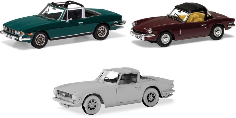 Corgi Vanguard TC00004 Sporting Triumph Collection Stag Spitfire TR6 ...