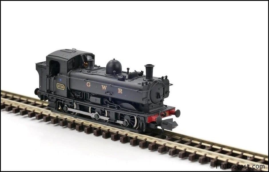 Dapol 2S-007-032 Pannier Tank 3738 GWR Black Lettered - N Gauge ...