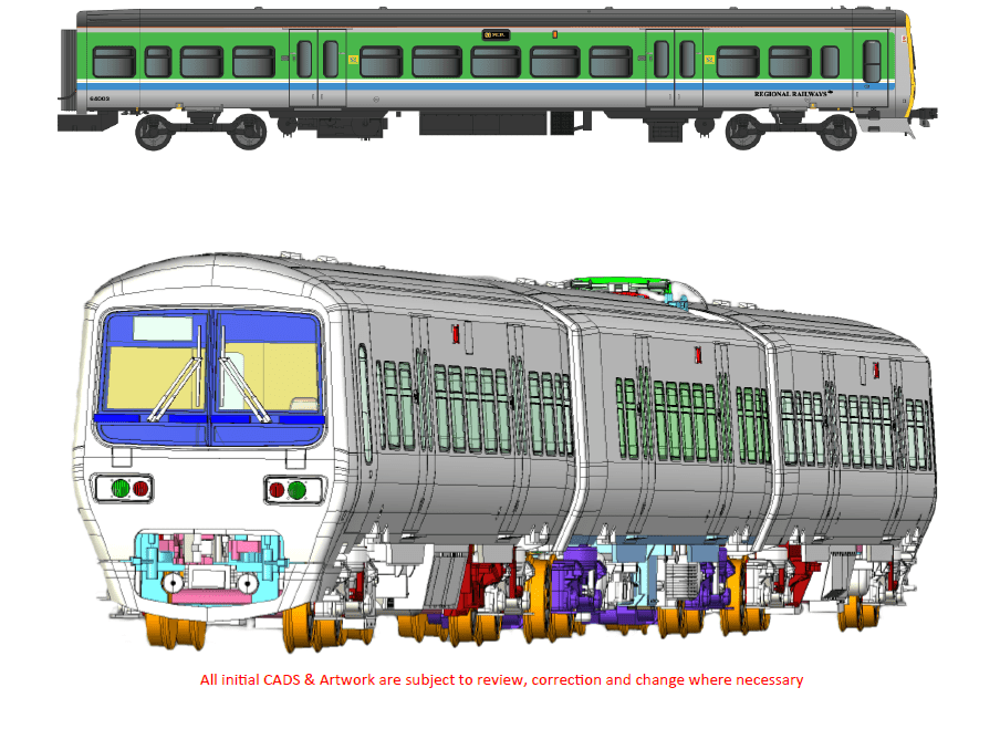Dapol 4D-323-001 Class 323 323203 Regional Railways Centro OO Gauge ...