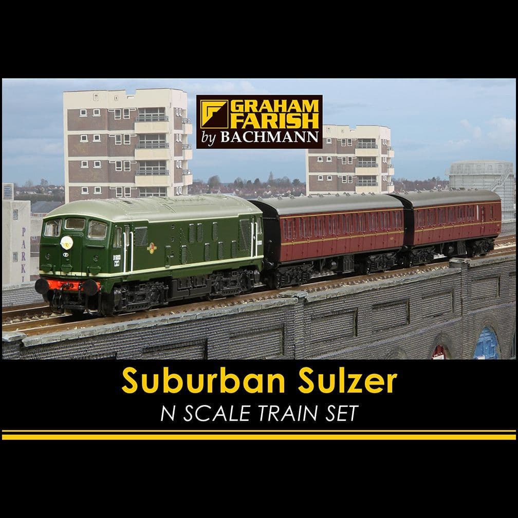 Farish 370-062 Suburban Sulzer Train Set - N Gauge – TTCDiecast.com