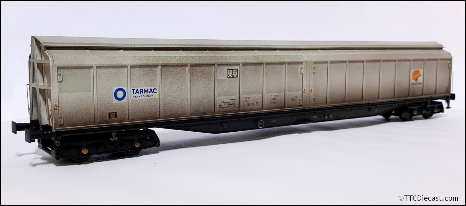 Heljan 5023 Cargowaggon IWB Bogie Van Colas/Tarmac Grey (Weathd), OO G ...
