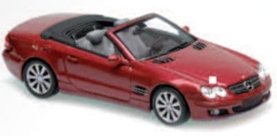 Minichamps 940 031031 Mercedes Benz SL Class (R230) 2001 Red 1/43 Scal ...
