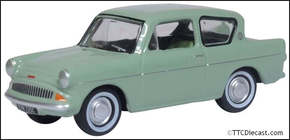 Oxford 76105010 Ford Anglia Spruce Green 1:76 Scale – TTCDiecast.com