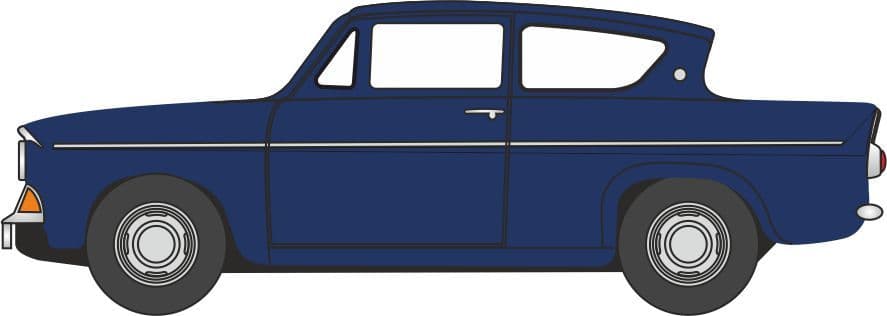 Oxford 76105011 Ford Anglia Ambassador Blue 1/76 Scale – TTCDiecast.com