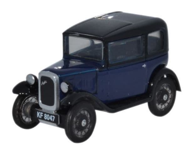 Oxford 76ASS002 Austin Seven RN Saloon - Lt Royal Blue – TTCDiecast.com