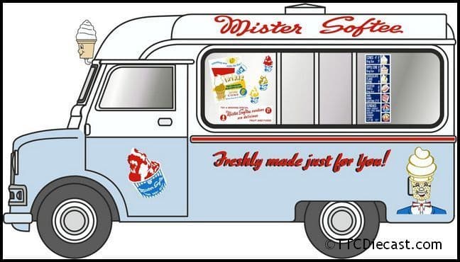 Oxford NCA021 Bedford CA Ice Cream Van Mr Softee*LAST FEW* – TTCDiecast.com