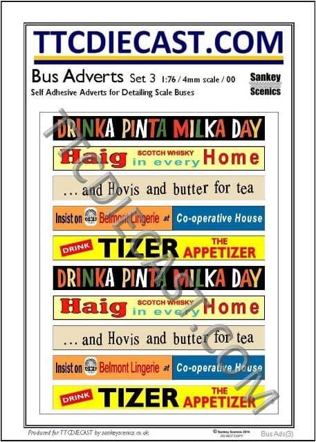 TTCDECALSSET3 - BUS DECAL SET 3 – TTCDiecast.com